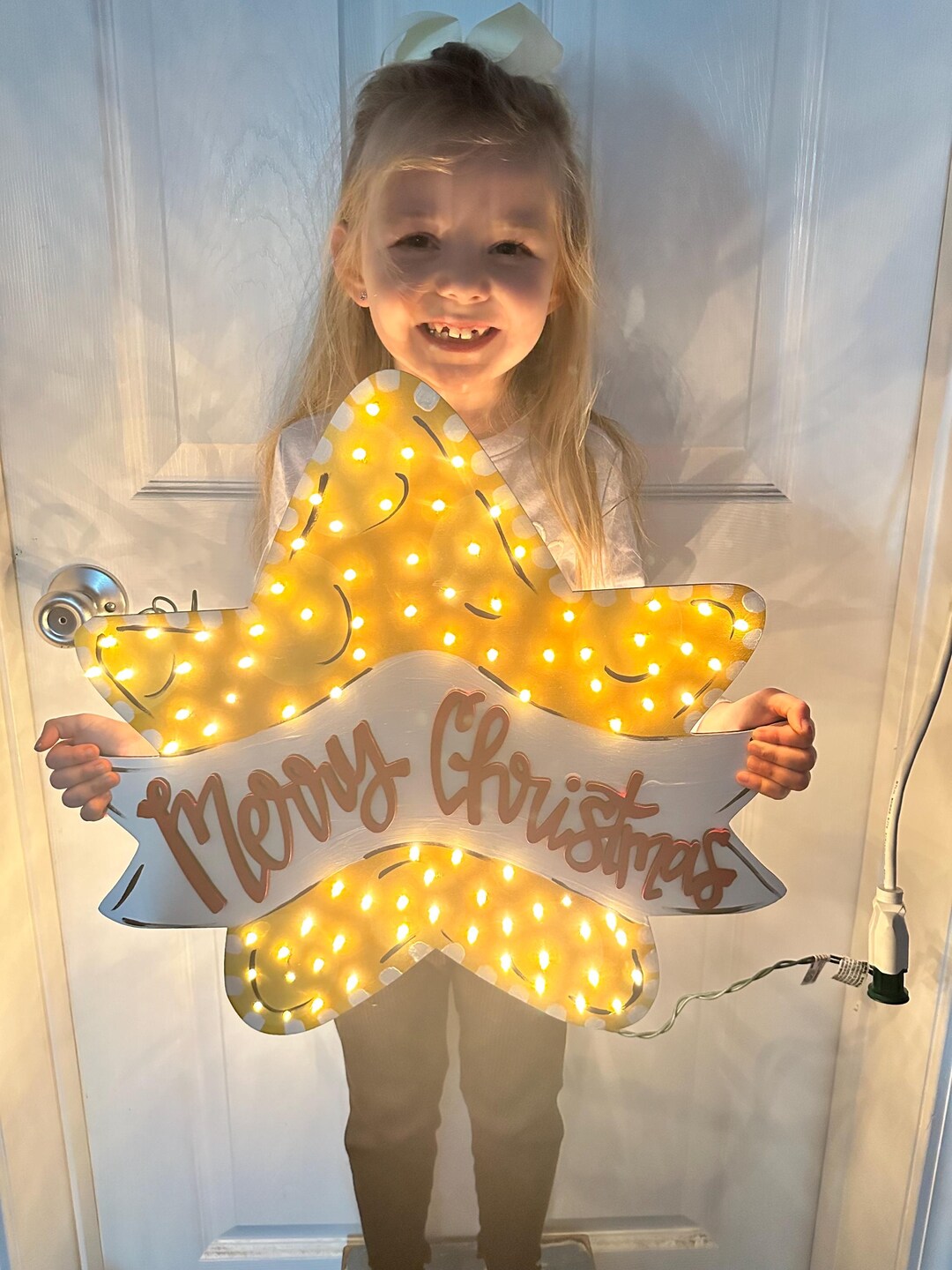 Christmas Tree Topper, Tree Topper, Christmas, Pre-lit Tree Topper - Etsy