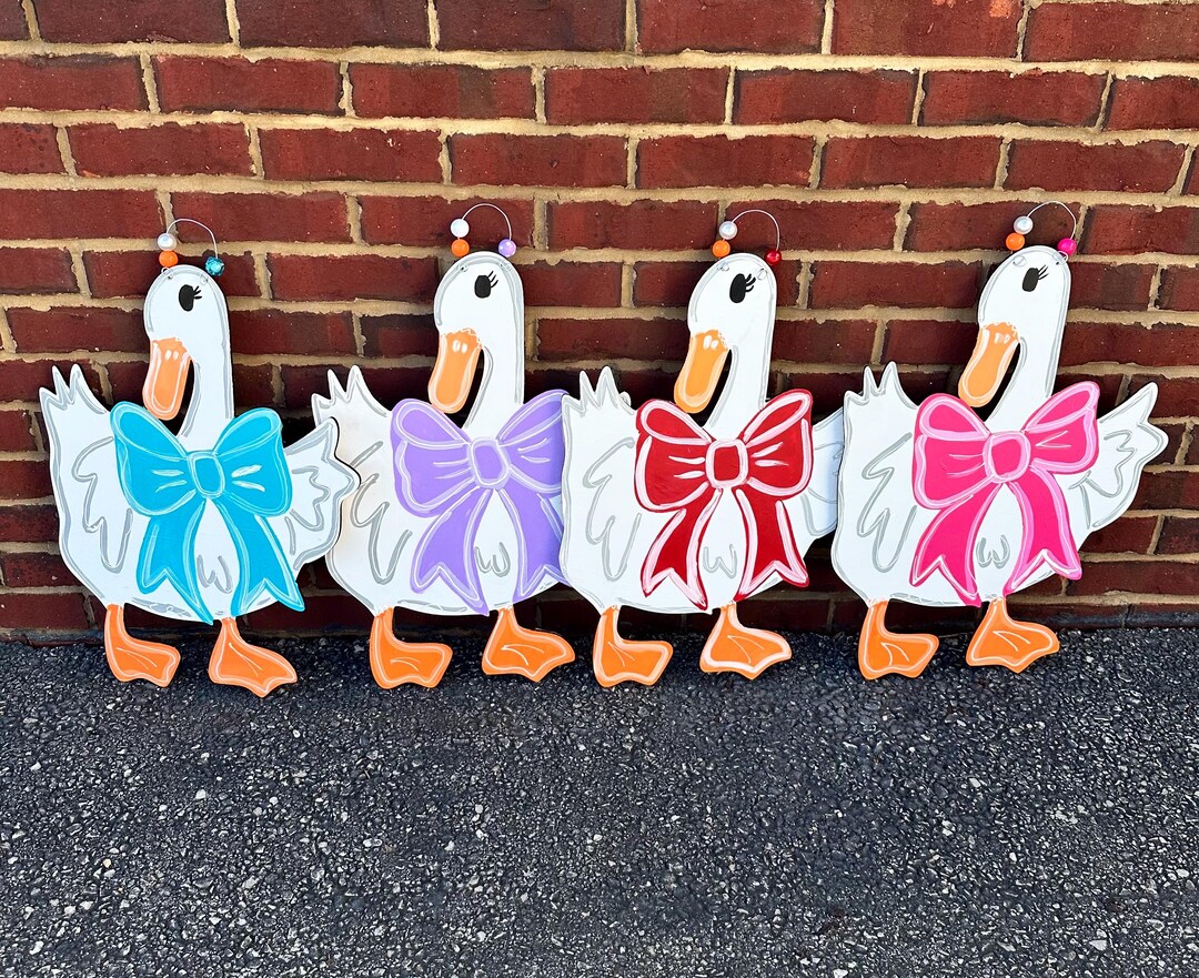 Porch Goose Door Hanger , Door Hanger, Easter Door Hanger, Easter Door ...