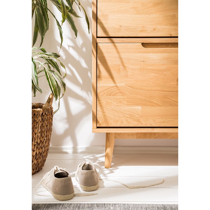 Shoe Rack Solid Oak Wood Shoe Storage Schuhregal Aus Eiche - Etsy