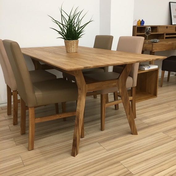 Table a Manger Extensible Bois Chêne Massif Ausziehbarer - Etsy