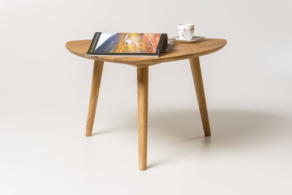 Mid Century Modern Oak Wood Coffee Table Scandinavian Style - Etsy