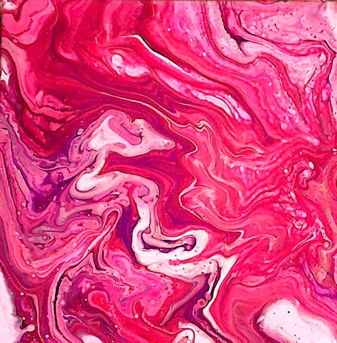 Pink Abstract Acrylic Painting - Etsy