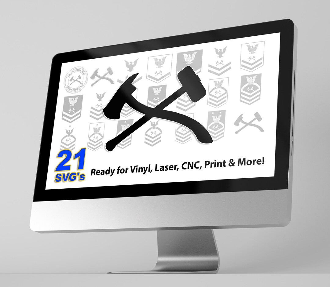 Navy DC SVG Rating Badge Kit Damage Controlman 21 Vector Files for CNC ...