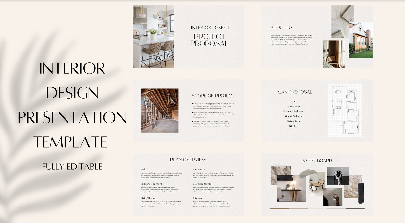 Interior Design Presentation Template, Deck Template, Branding Template ...