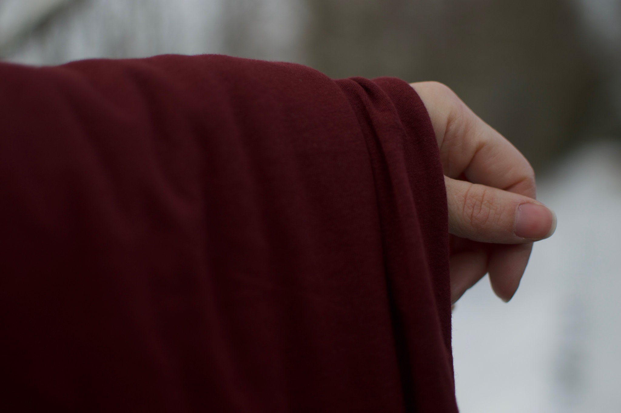 Burgundy Organic Cotton Jersey Stretch Jersey Knit Fabric - Etsy