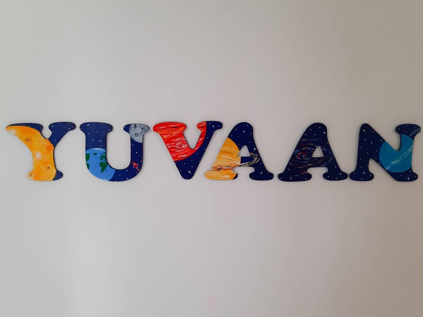 Bespoke Handpainted Wooden Kids Door Letters Unique Themes - Etsy UK