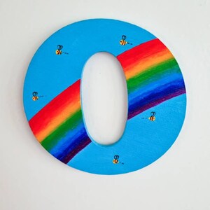 Bespoke Handpainted Wooden Kids Door Letters, Unique Themes Include ...