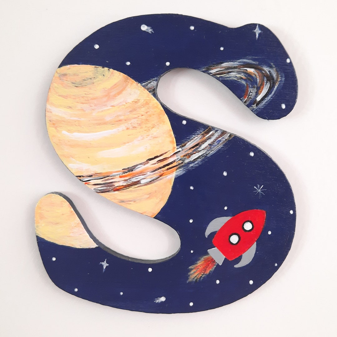 Bespoke Handpainted Wooden Kids Door Letters, Unique Themes Include ...