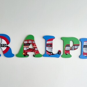 Bespoke Handpainted Wooden Kids Door Letters, Unique Themes Include ...