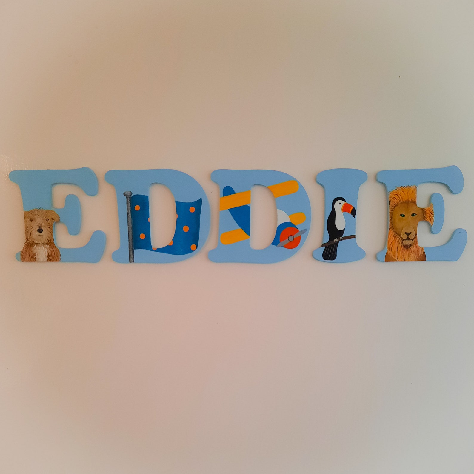 Bespoke Handpainted Wooden Kids Door Letters Unique Themes | Etsy UK