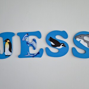 Bespoke Handpainted Wooden Kids Door Letters, Unique Themes Include ...