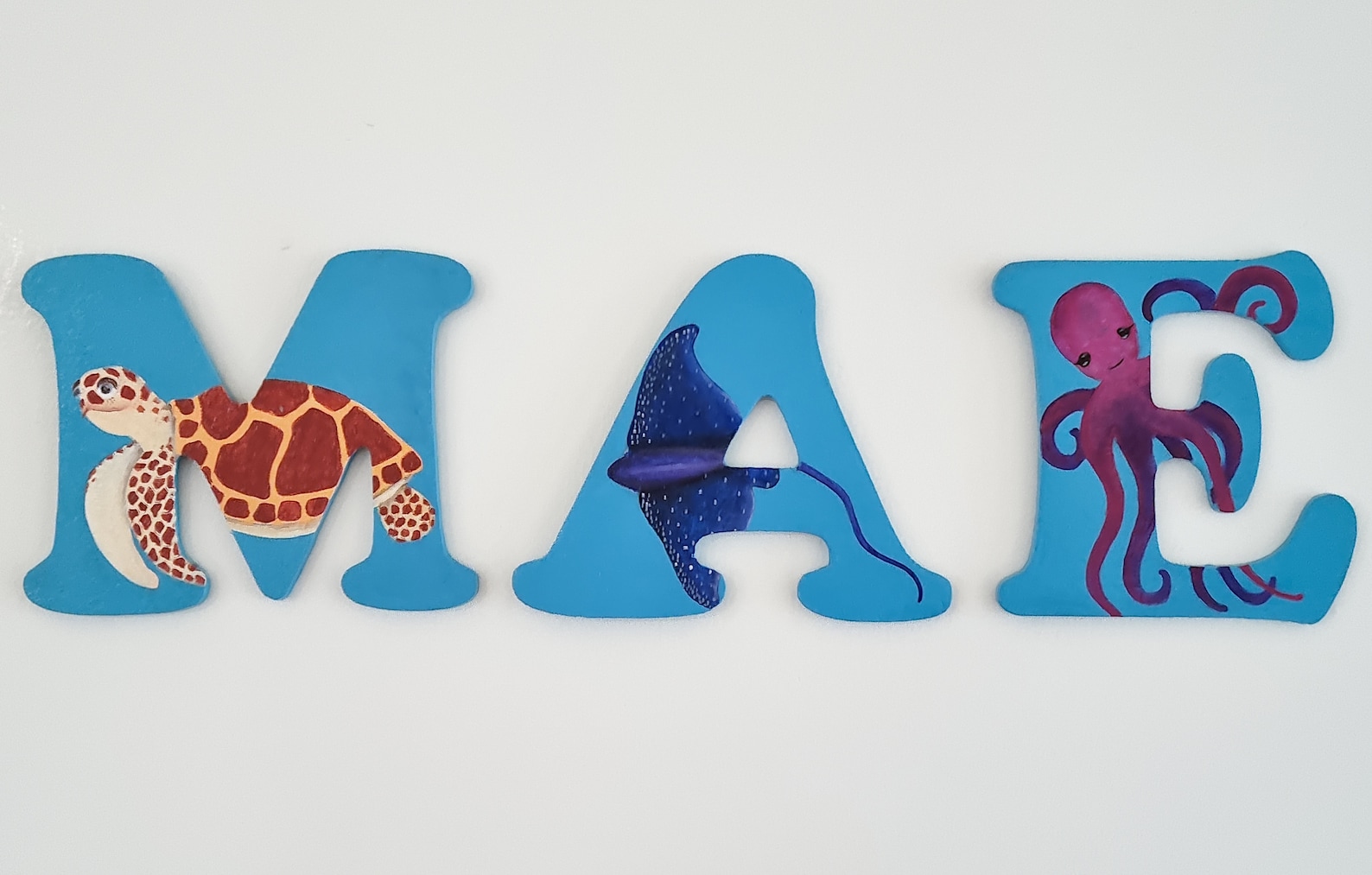 Bespoke Handpainted Wooden Kids Door Letters Unique Themes - Etsy UK