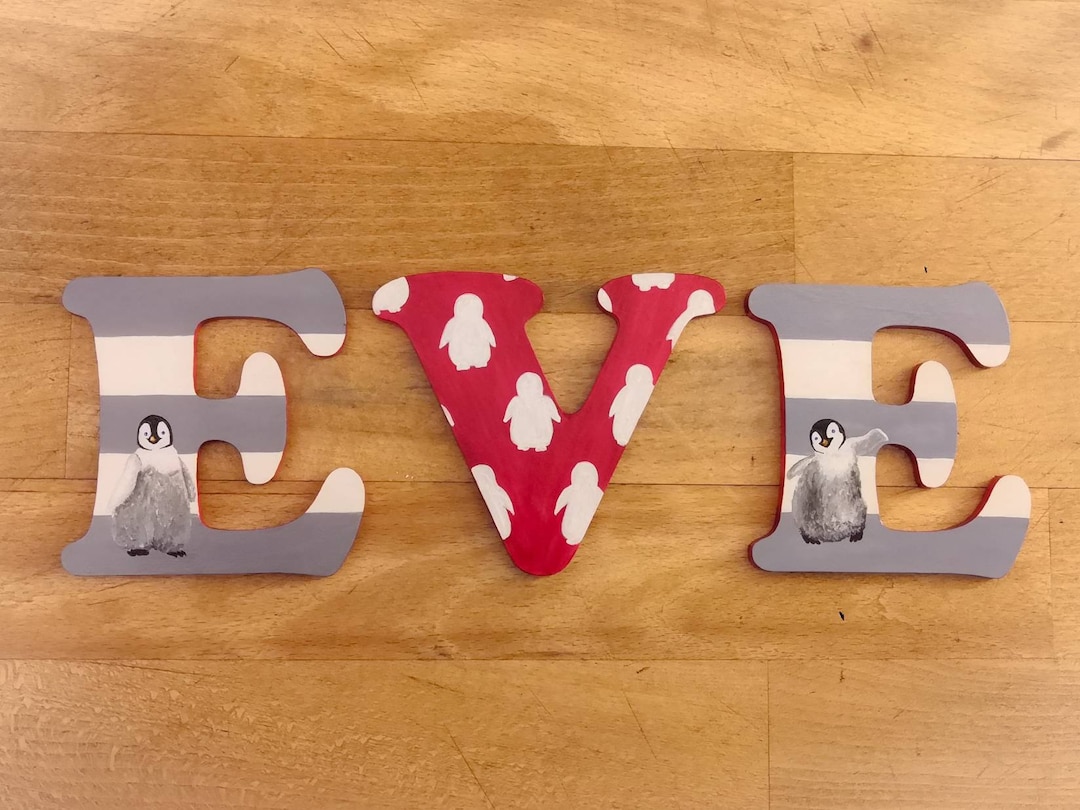 Bespoke Handpainted Wooden Kids Door Letters, Unique Themes Include ...