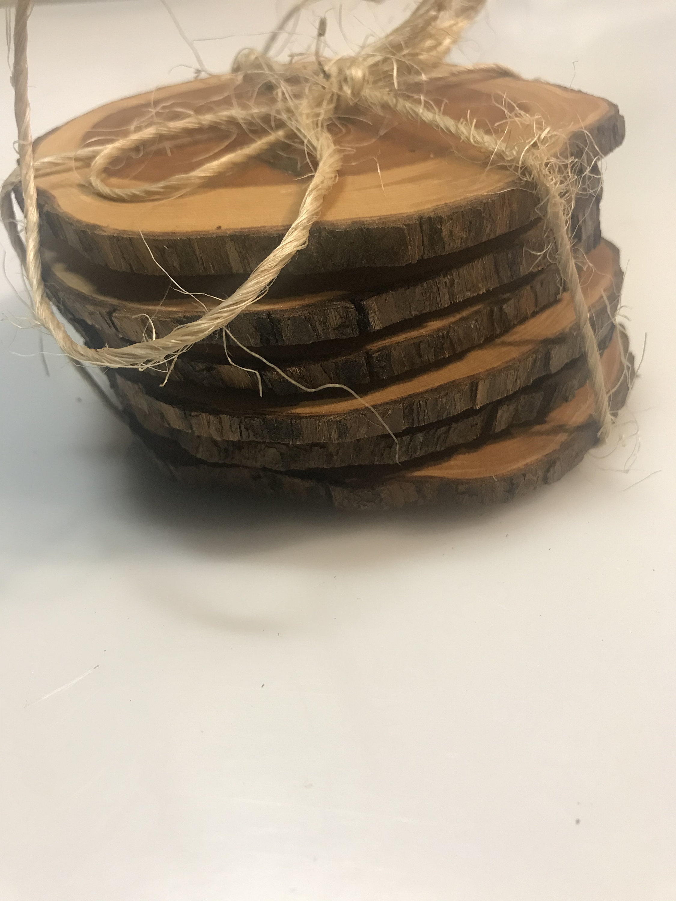 Wood Coasters Live Edge - Etsy