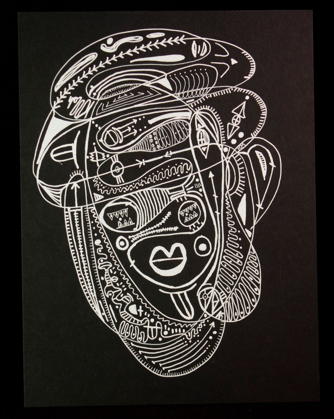 Heartache Ink Drawing on Paper Ink Art - Etsy