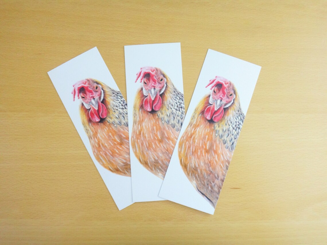 Chicken Bookmark individual Bookmarks bookmark Bundle Bookmark Pack of ...