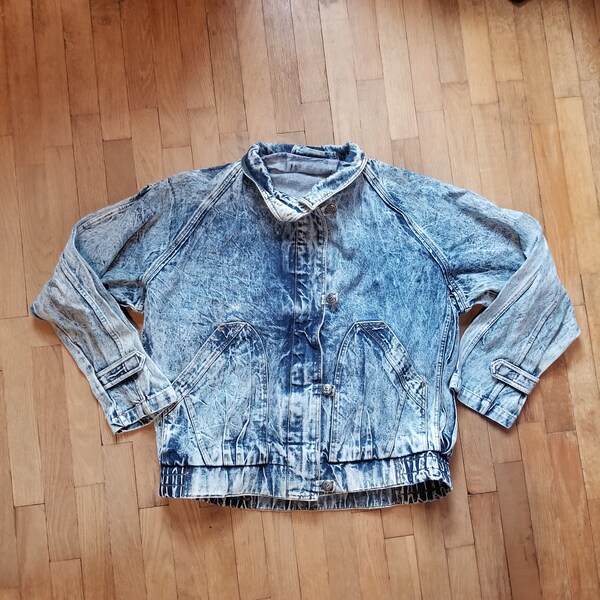 80s Jean Jacket - Etsy