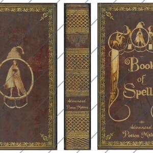 Printable Spell Book Cover, Potion Making, Instant Download, Printable ...