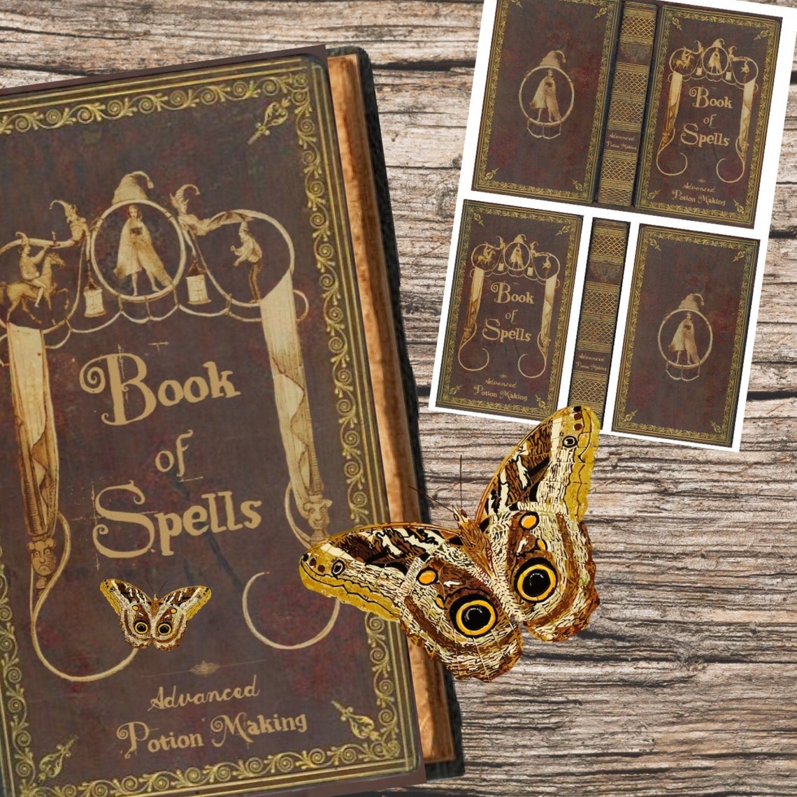 Printable Spell Book Cover, Potion Making, Instant Download, Printable ...