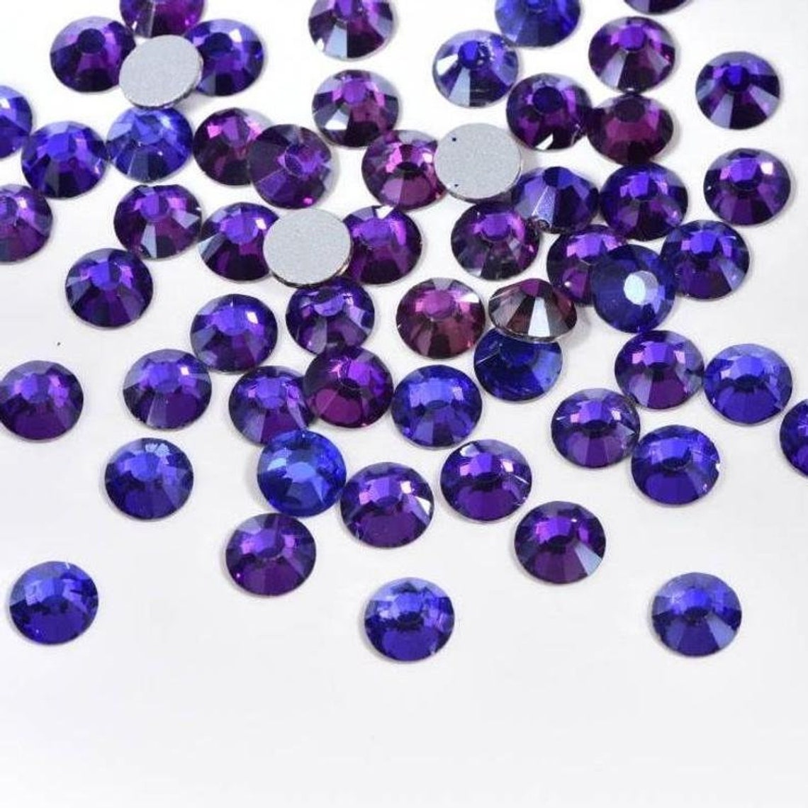 Glass New Purple Non-hot Fix Rhinestones 1440 Pcs Glass | Etsy