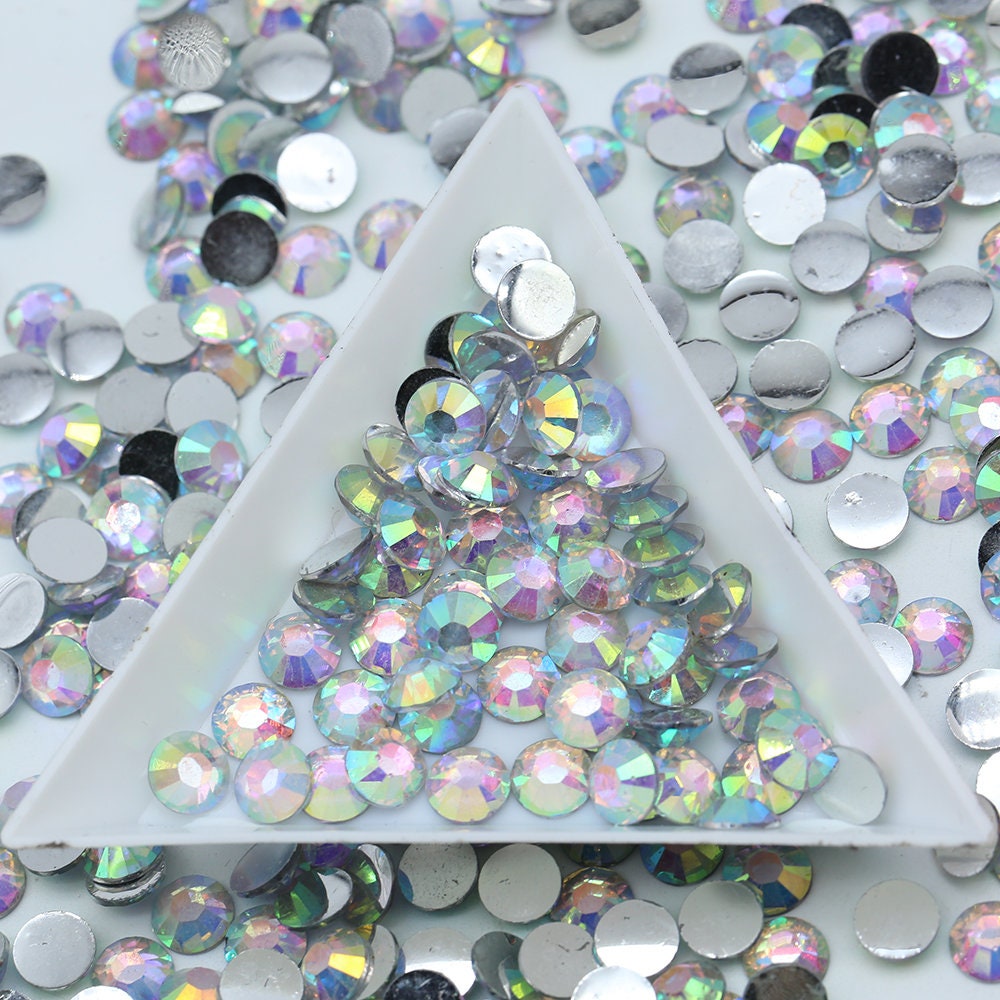 Resin AB Crystal/iridescent Non-hot Fix Rhinestones 1000 Pcs - Etsy