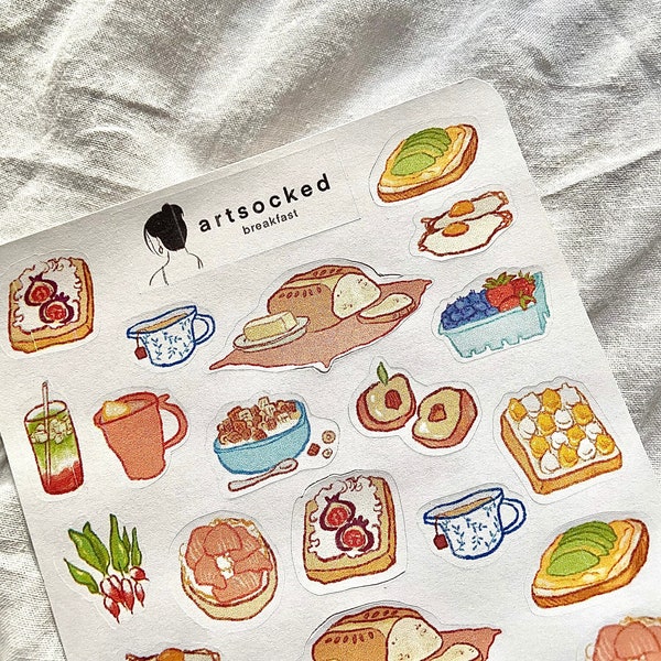 Cute Food Stickers - Etsy