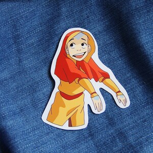 Aang Sticker Fun Goofy Avatar the Last Airbender sticker | Etsy