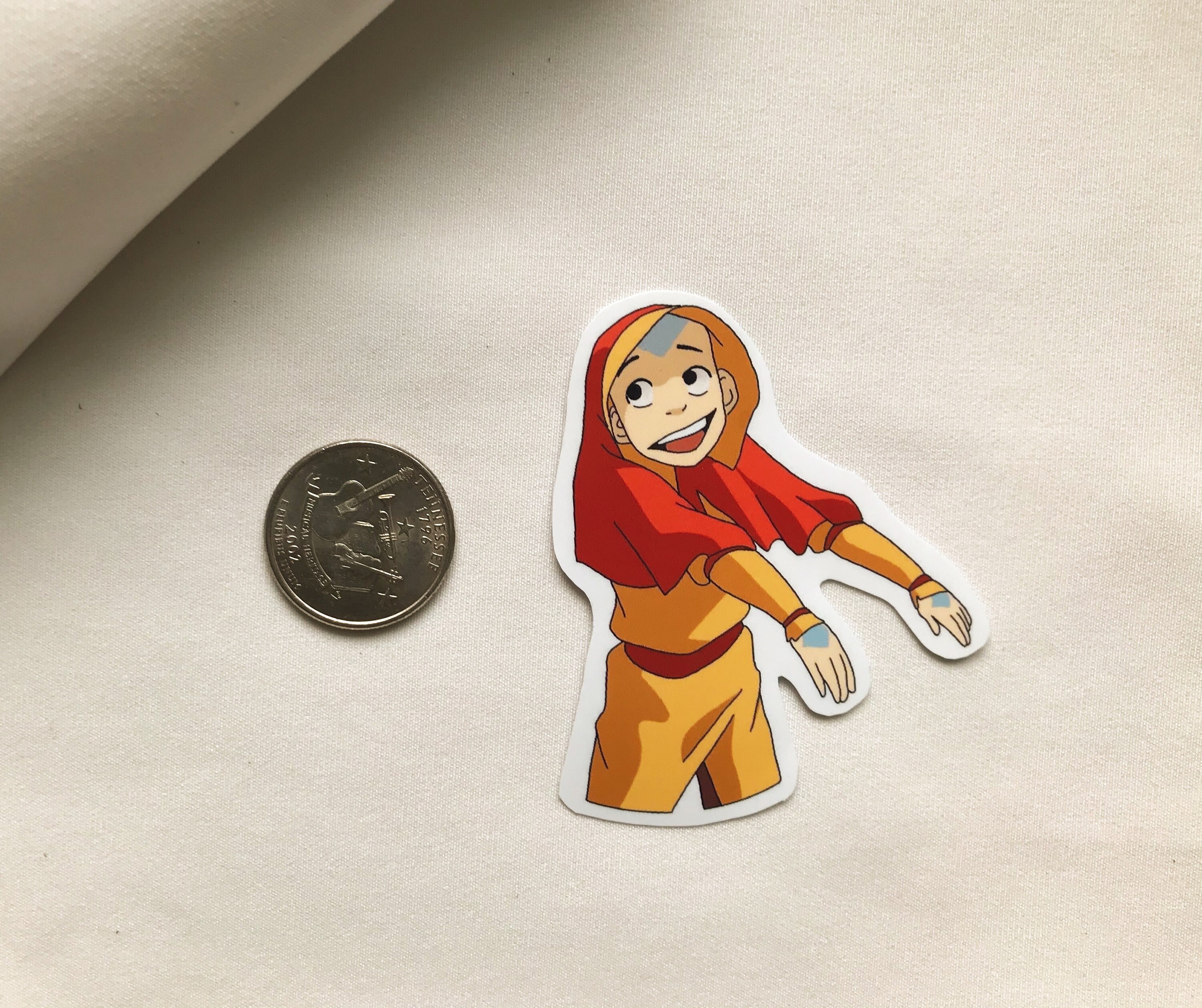 Aang Sticker Fun Goofy Avatar the Last Airbender Sticker | Etsy