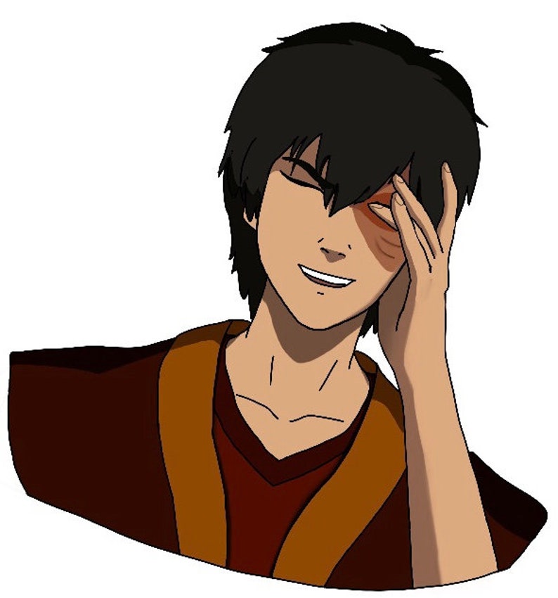 Zuko Smiling Sticker Avatar the Last Airbender sticker ATLA | Etsy