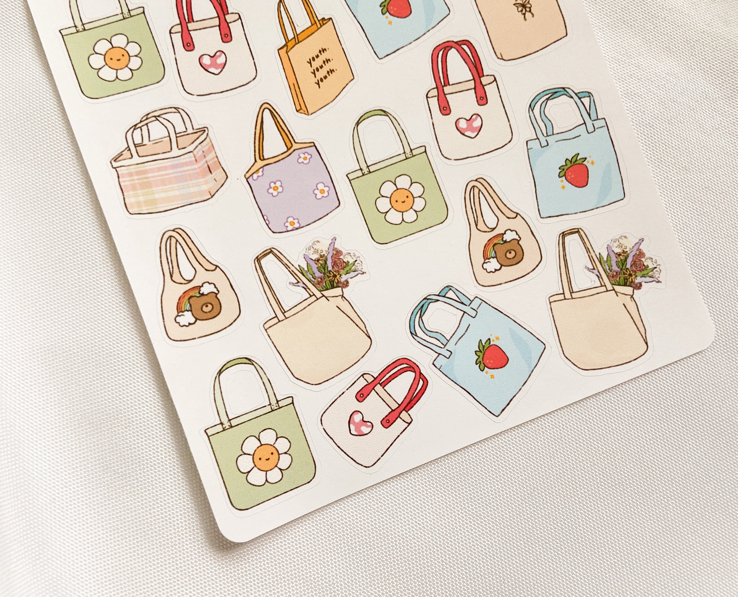 Tote Bags Sticker Sheet Cute Aesthetic Fashion Stickers - Etsy