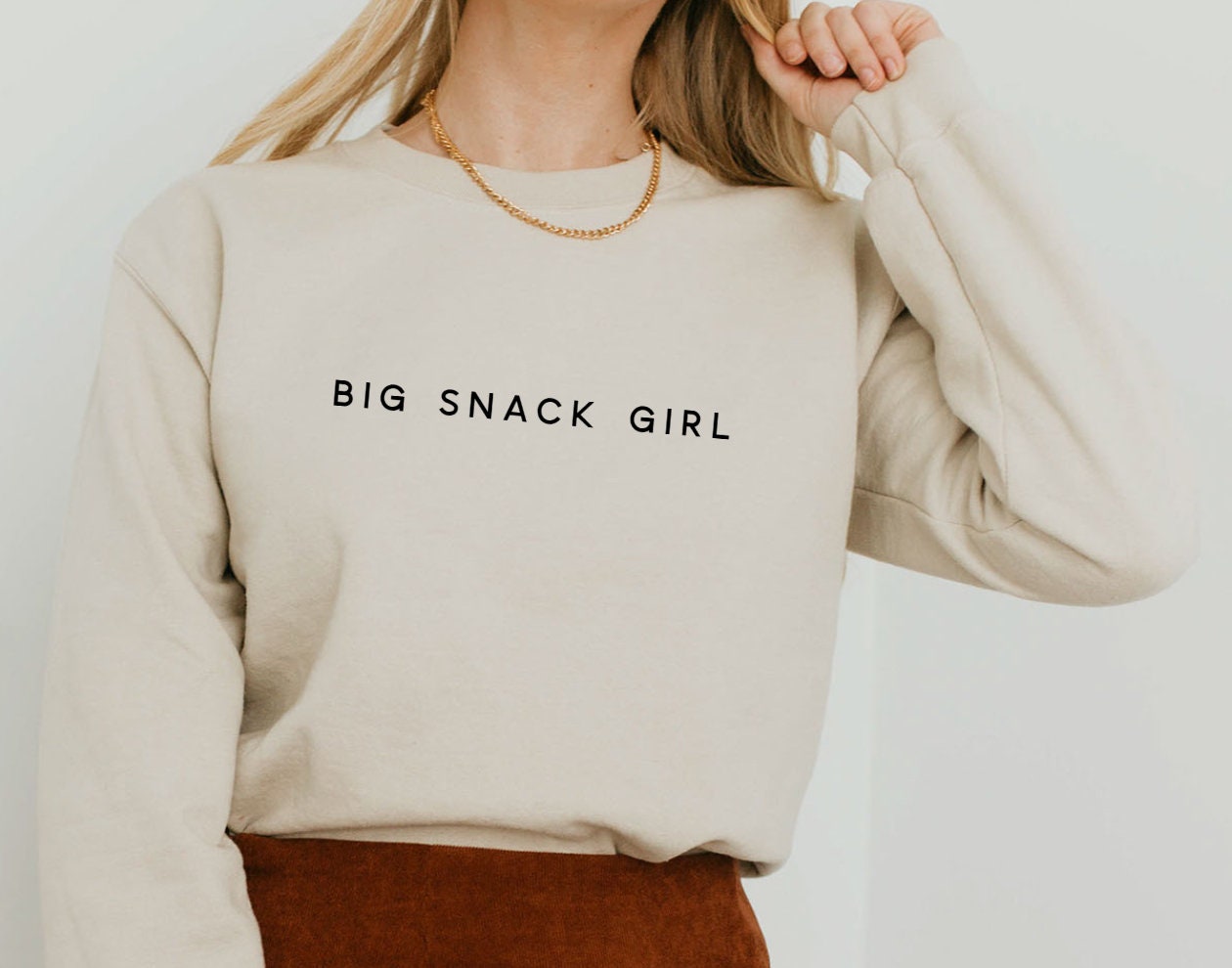 Big Snack Girl Sweatshirt // Gift for Her / Gift for Snack Lover / Gift ...