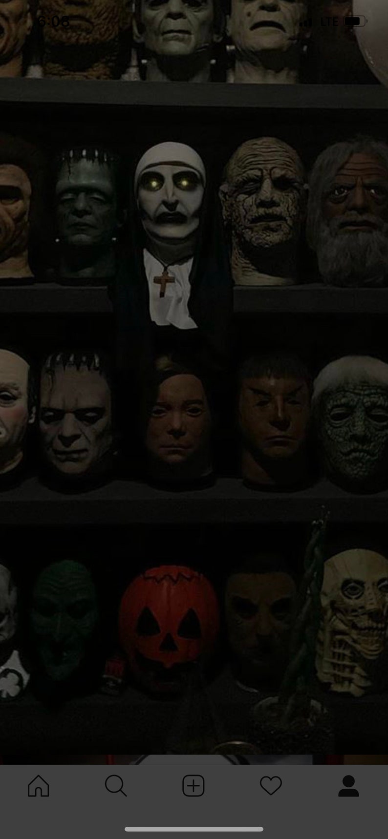 Valak the Nun Latex Mask Bust Display - Etsy