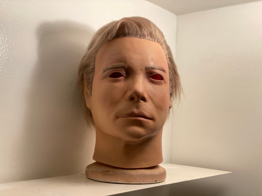 Captain Kirk- Star Trek Halloween Latex Mask / Display Bust. - Etsy