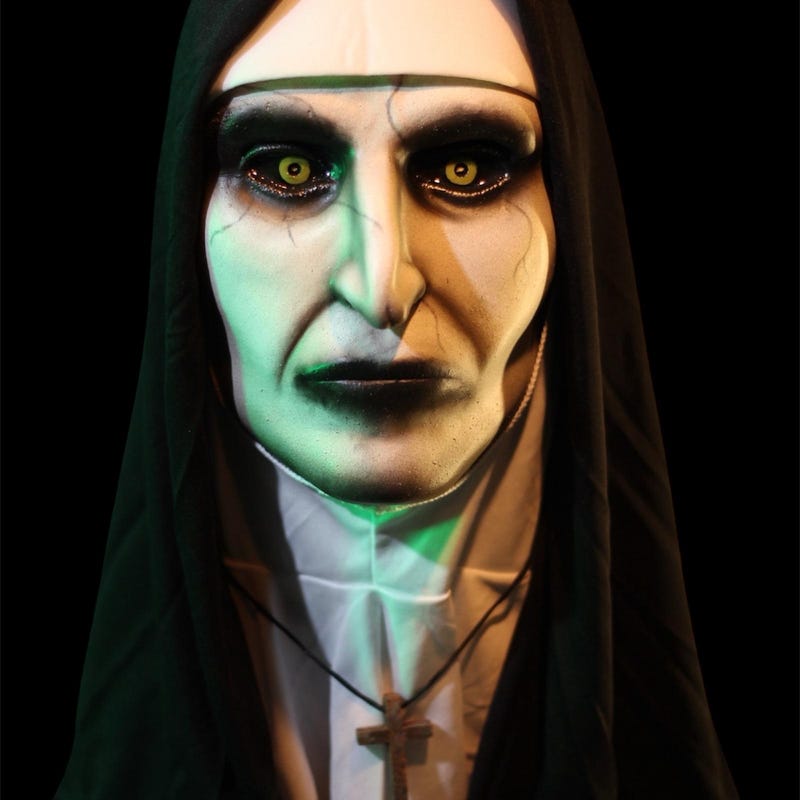 The Nun Mask - Etsy