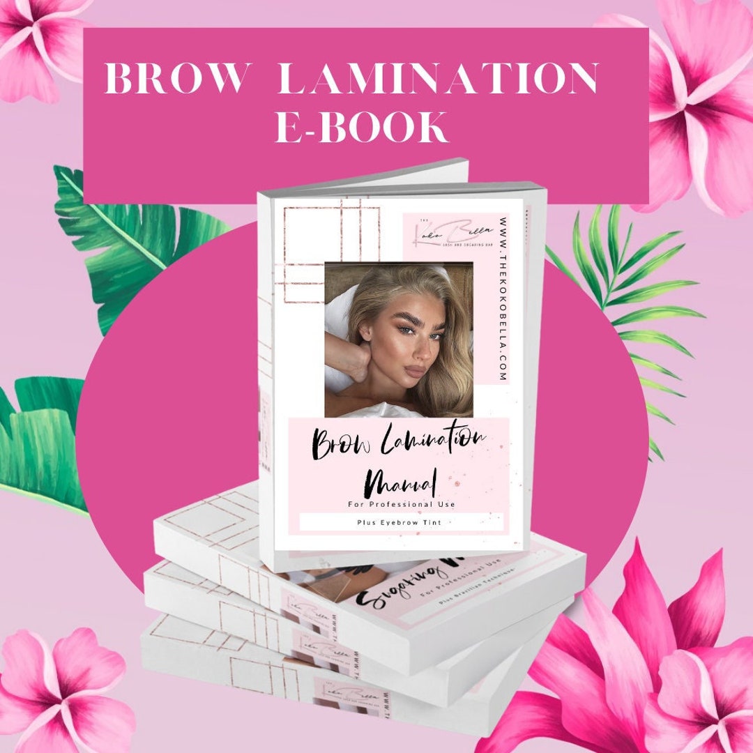 Brow Lamination / Brow Lift Training Manual E-book - Etsy