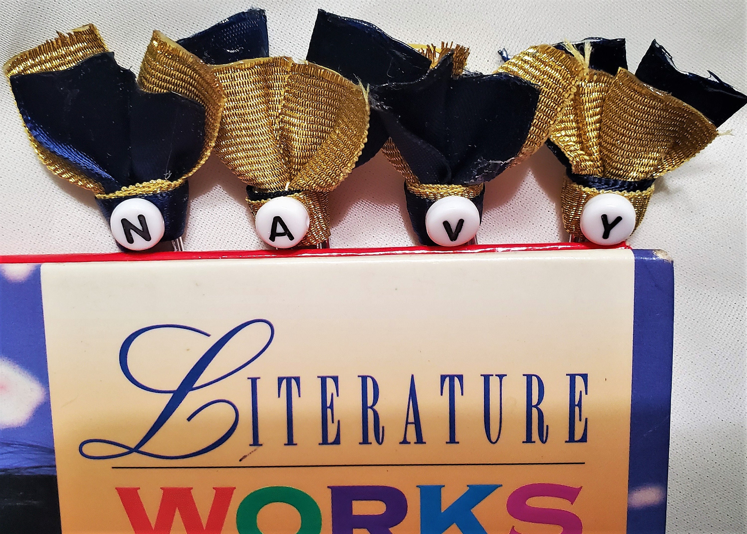 BYO Blue and Gold Mini Planner Clip Set 2-6 Pc Unique Gift Cute ...