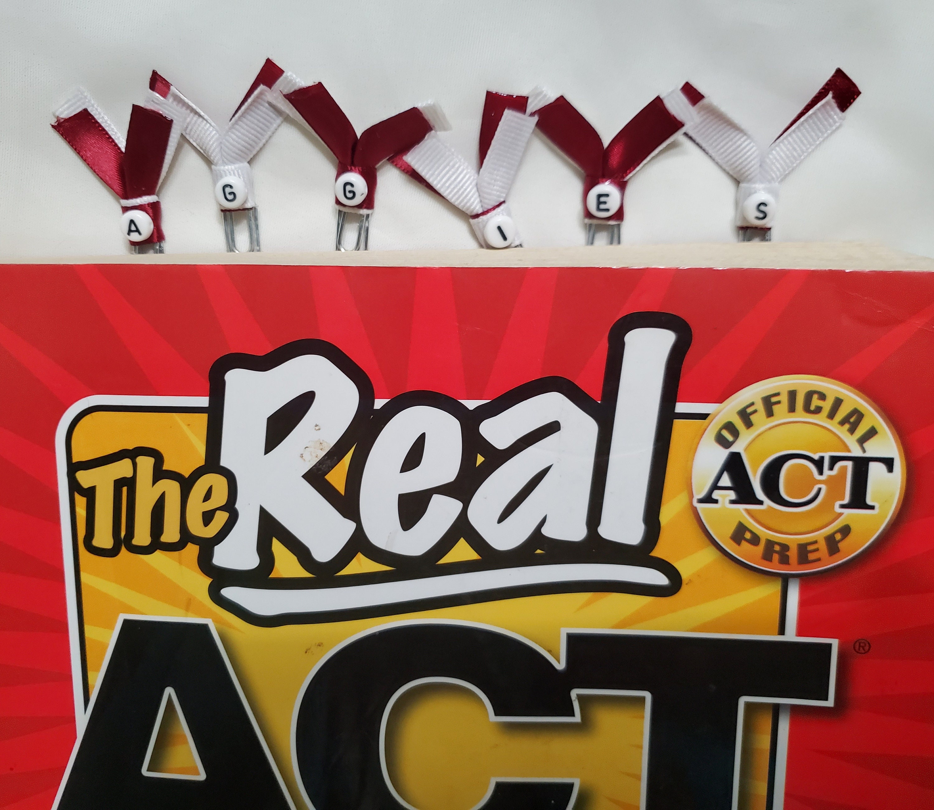 BYO Grey and Maroon 2-6 Pc Planner Clip Set Customisable Bookmark ...