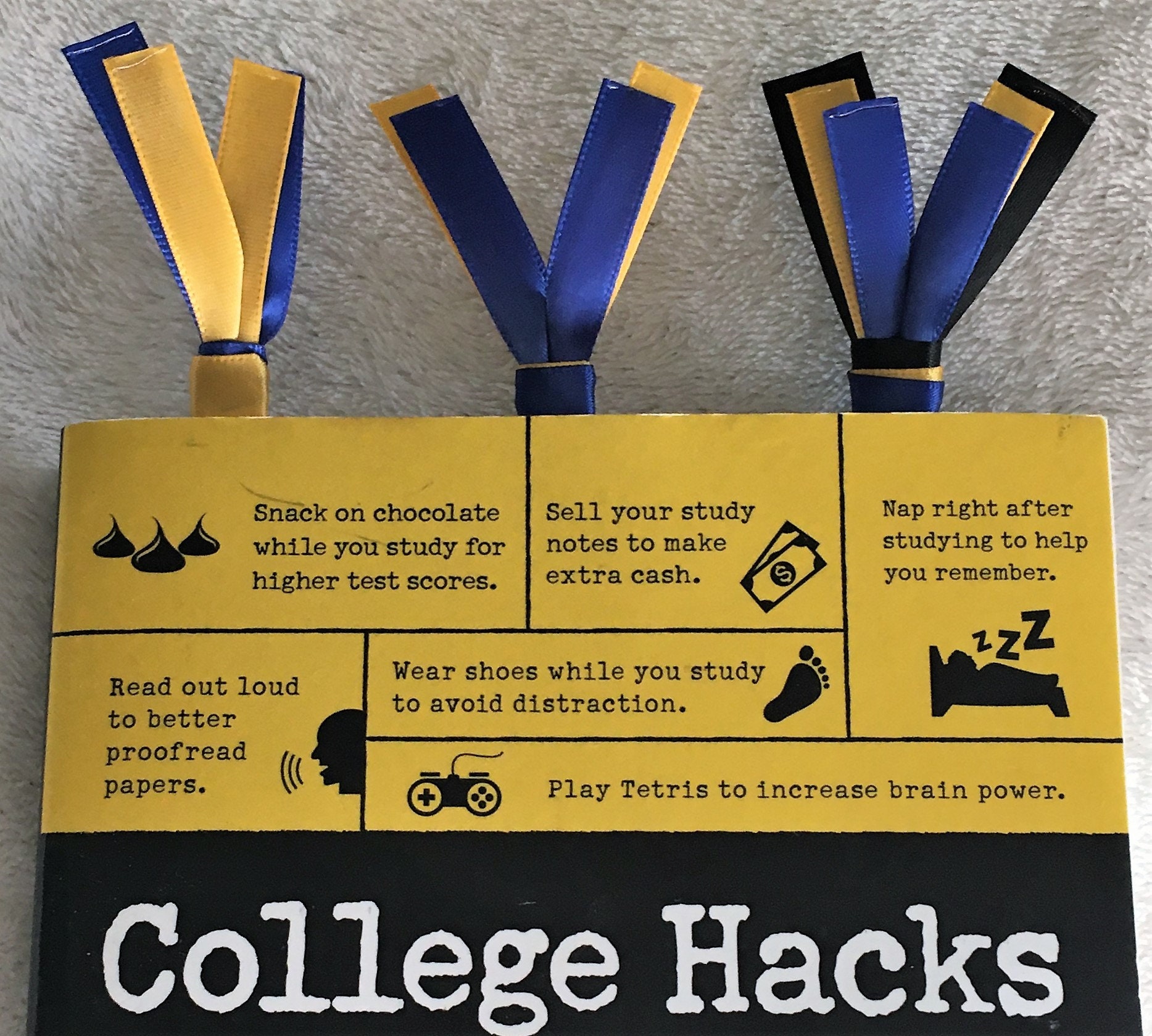 BYO Blue and Gold Planner Clip set 2-6 pcs School University Paper clip ...