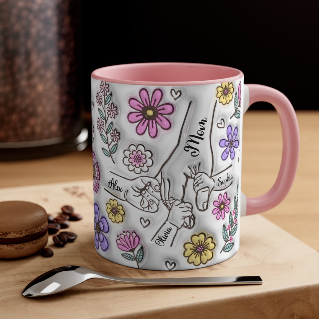 Personalized Mom Mug, You Hold Our Hands and Hearts! Mother's Day Gift ...