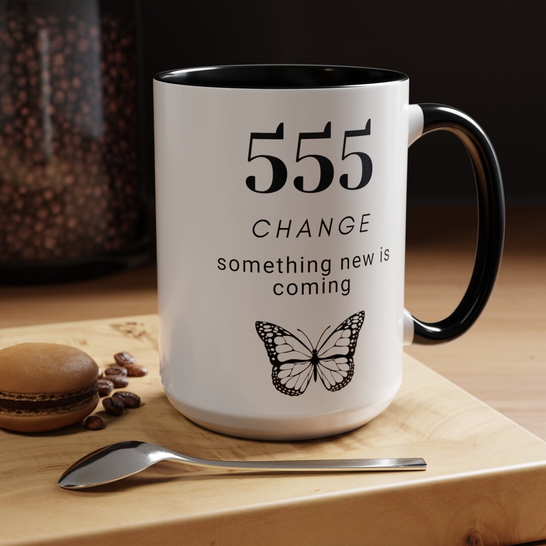 Angel Numbers Mug 555, Change Christmas or Birthday Gift, Gift for ...