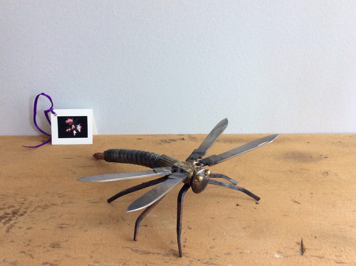 Dragonfly, Recycled Metal Art, Found Object Art - Etsy