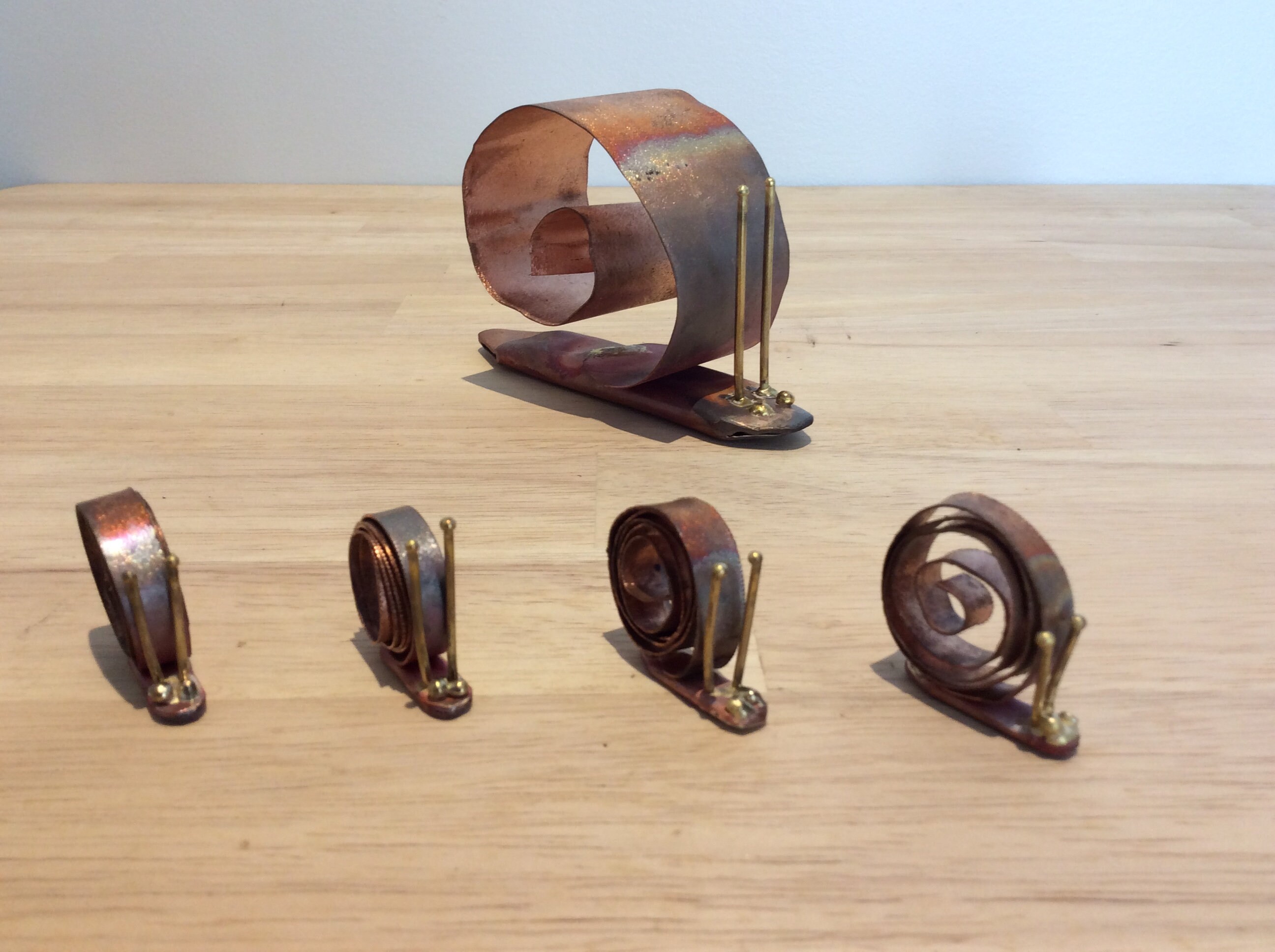 Copper Snails in Two Sizes - Etsy.de