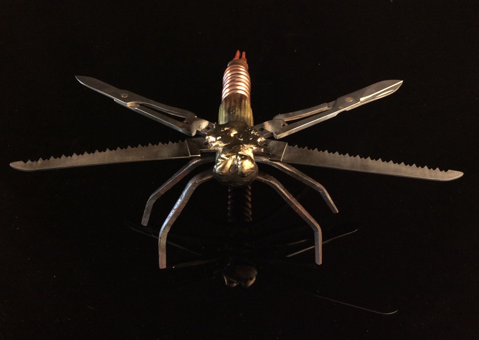 Dragonfly, Recycled Metal Art, Found Object Art - Etsy
