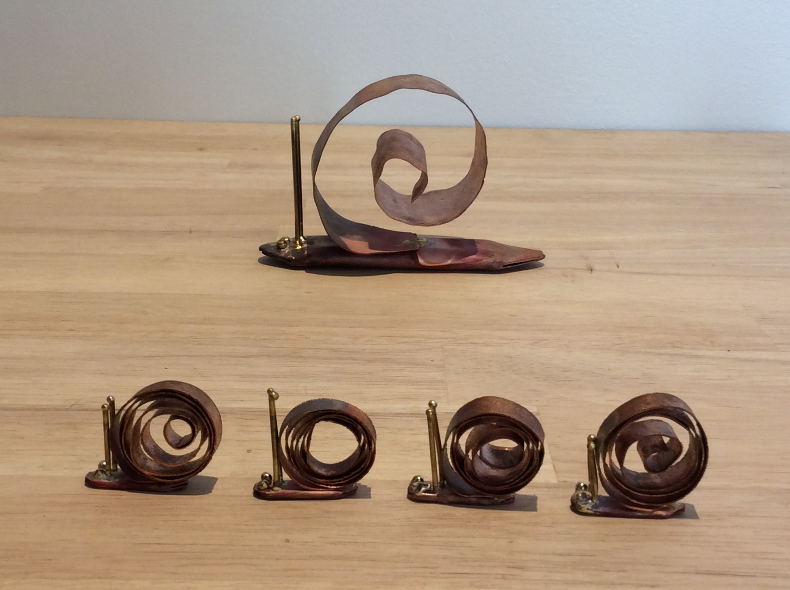 Copper Snails in Two Sizes - Etsy.de