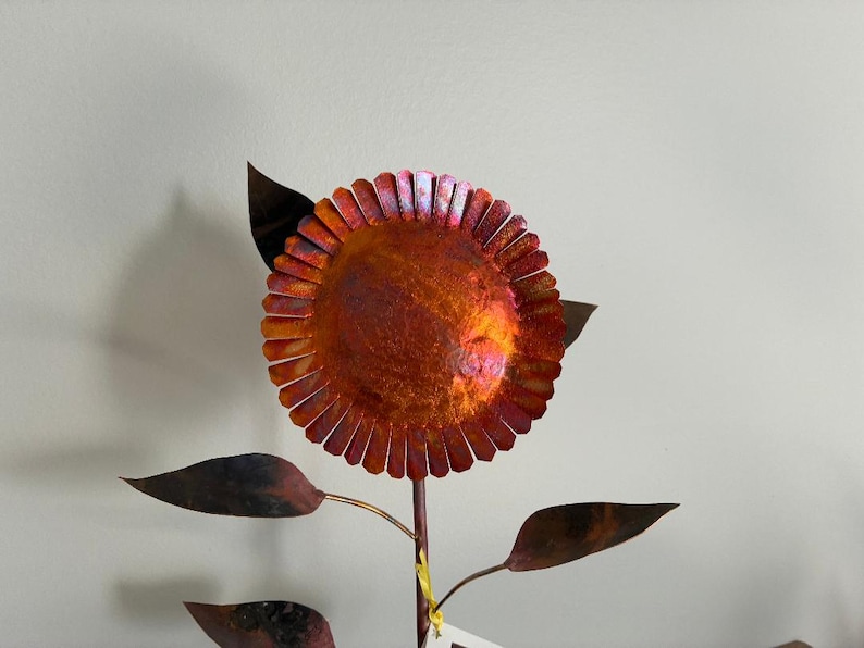 Sunflower, Recycled Copper Sunflower - Etsy