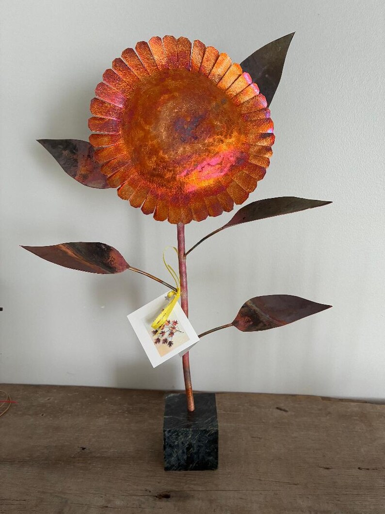 Sunflower, Recycled Copper Sunflower - Etsy