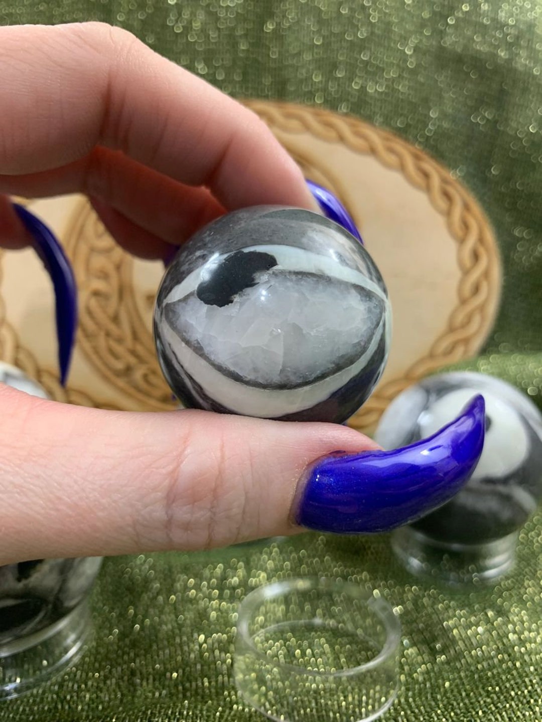 Shell Jasper Sphere Small/ Shell Jasper/ Sphere/ Small Sphere/ Crystal ...