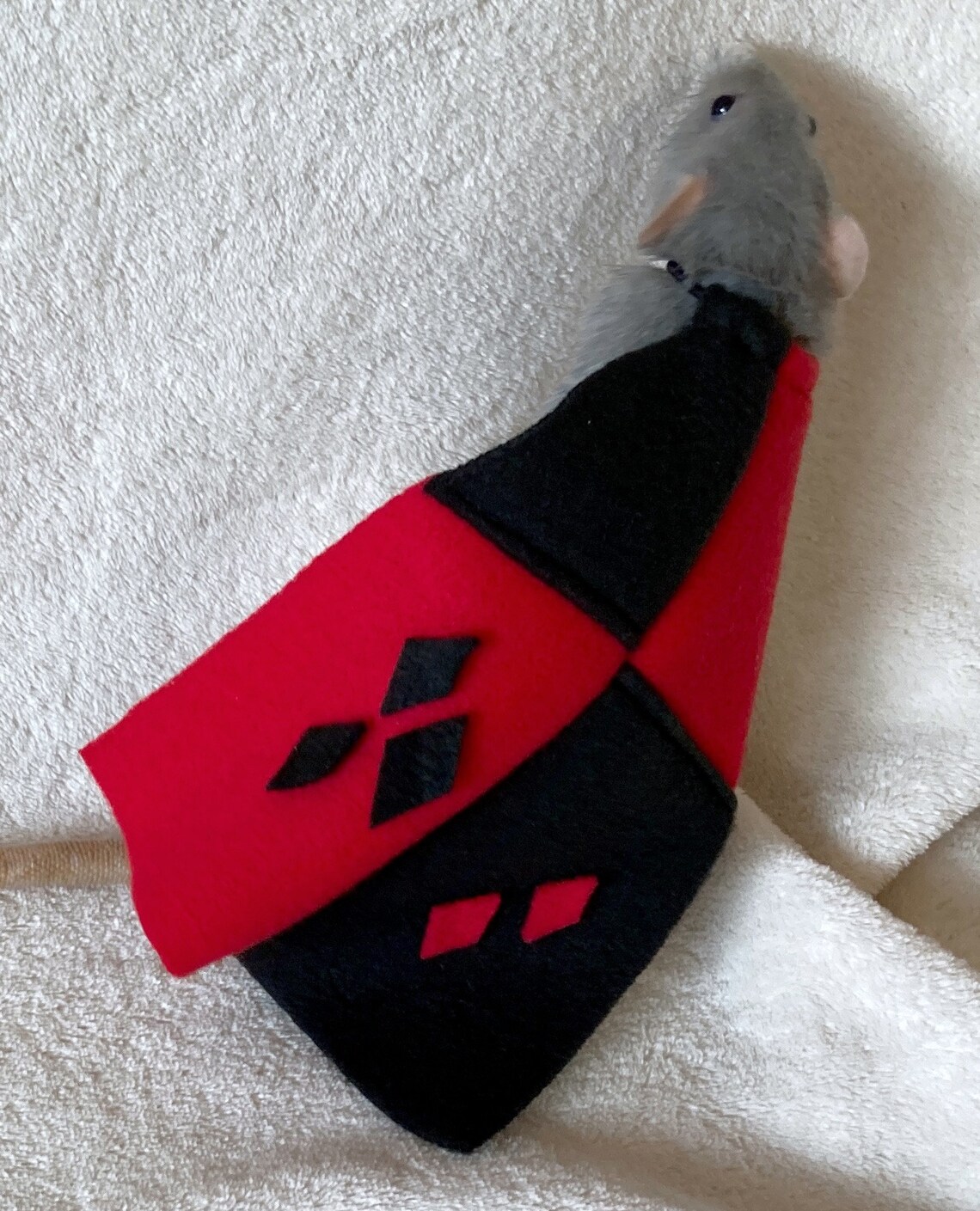 Harley Quinn Quartered Cape for Pet Rats Available in | Etsy
