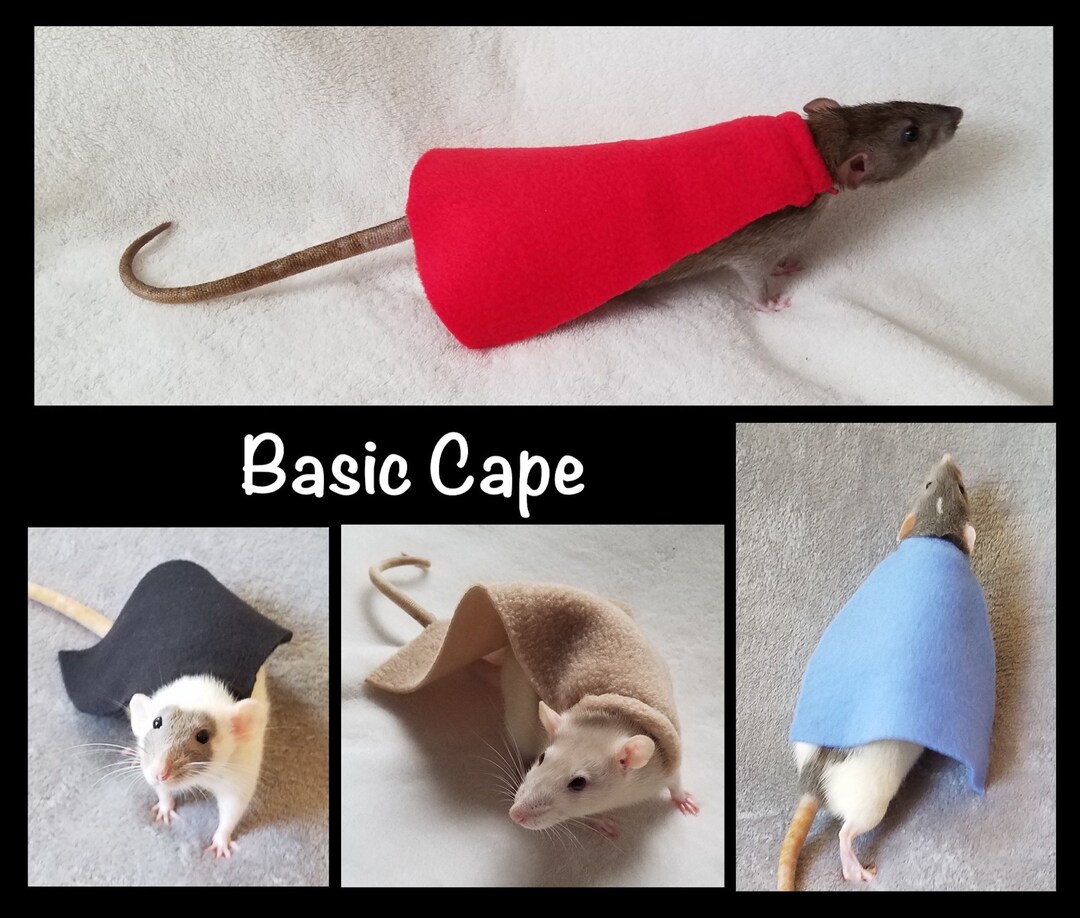 Basic Fleece Cape Costume for Pet Rats, Many Colors and Sizes Available ...