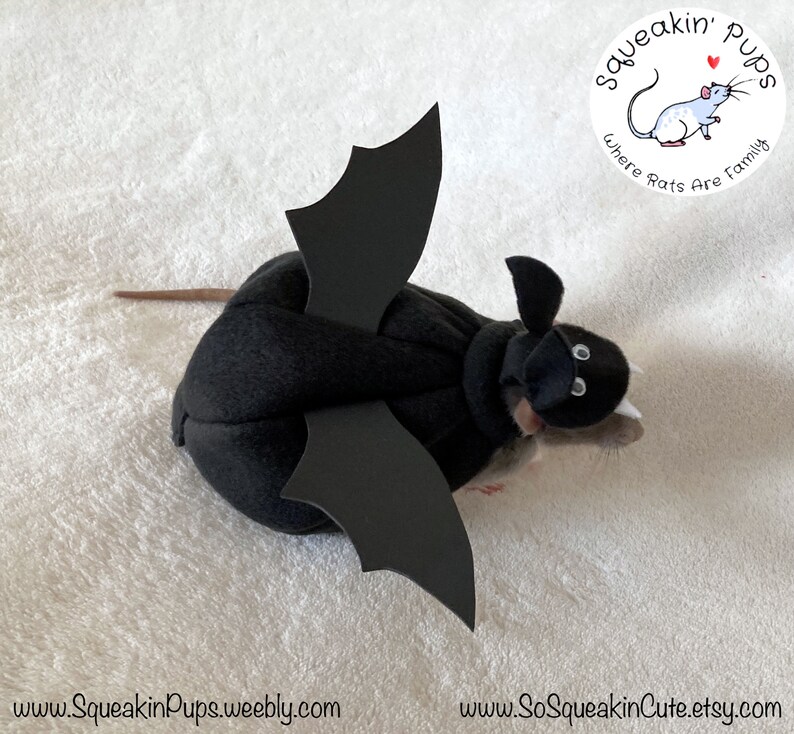 Vampire Bat Costume for Pet Rats With Wings and Optional Hat - Etsy